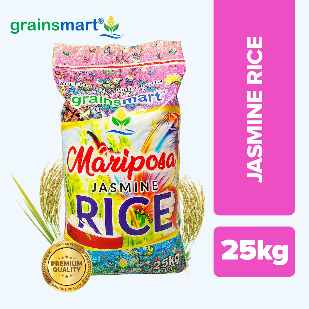 Grainsmart Rice Mariposa Jasmine Rice 25KG | Shopee Philippines