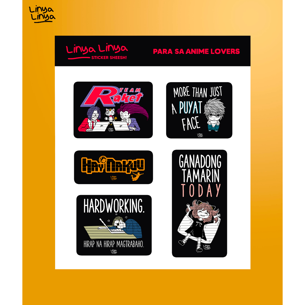 Linya-Linya Sticker Packs: Para Sa Anime Lovers | Shopee Philippines