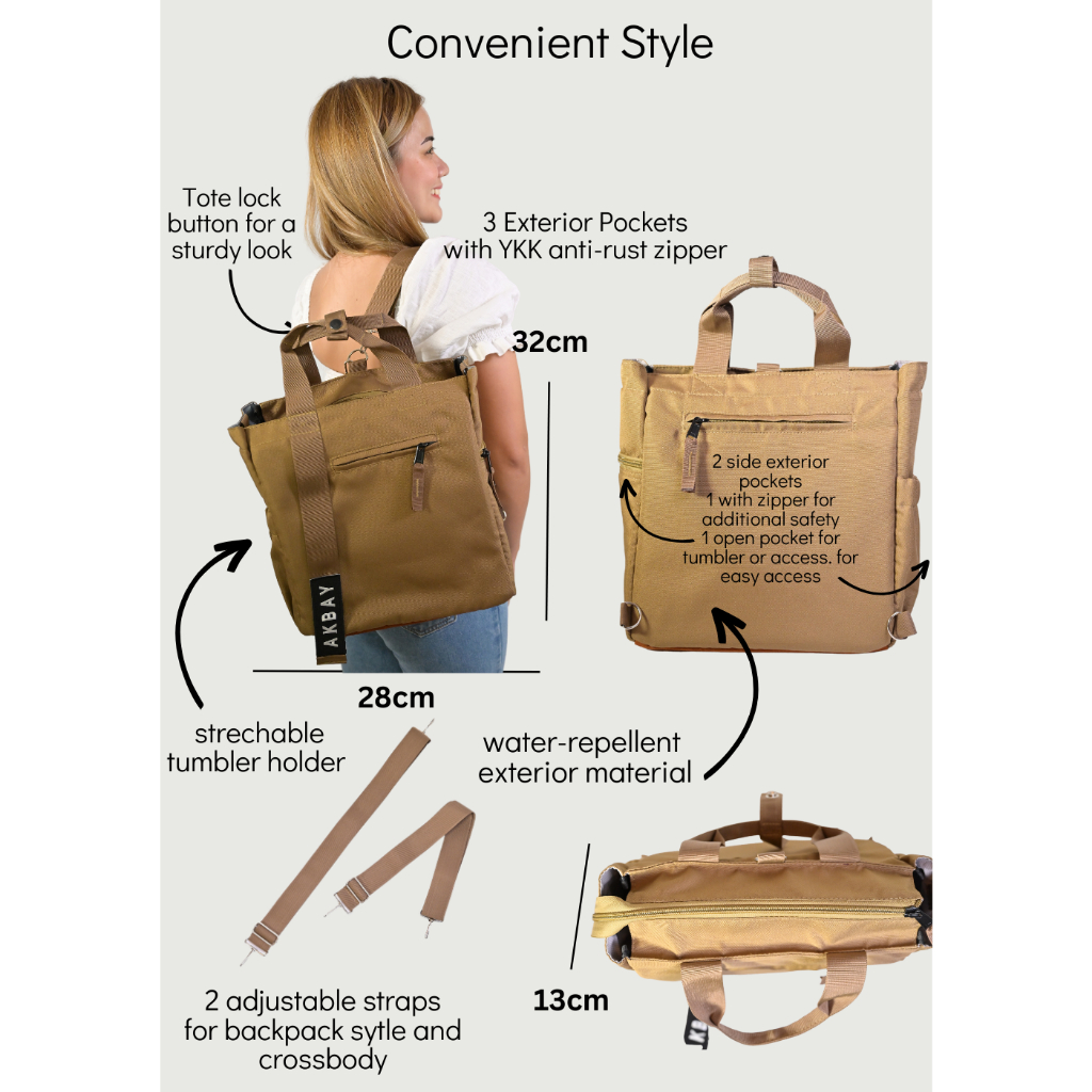 AKBAY NABI KELLY (3-WAY BAG) | Shopee Philippines