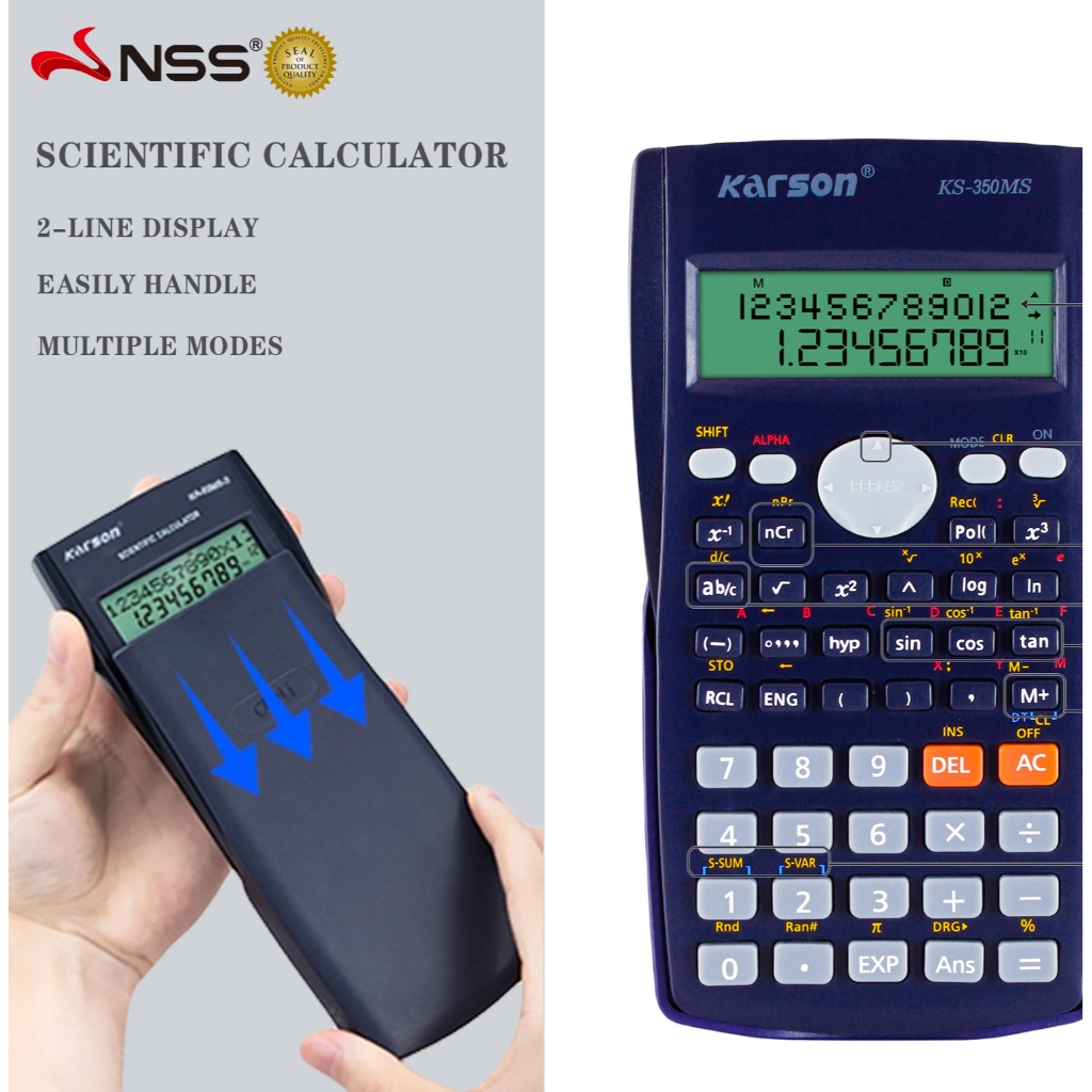 Karson Scientific Calculator Engineering Function Calculator Large ...