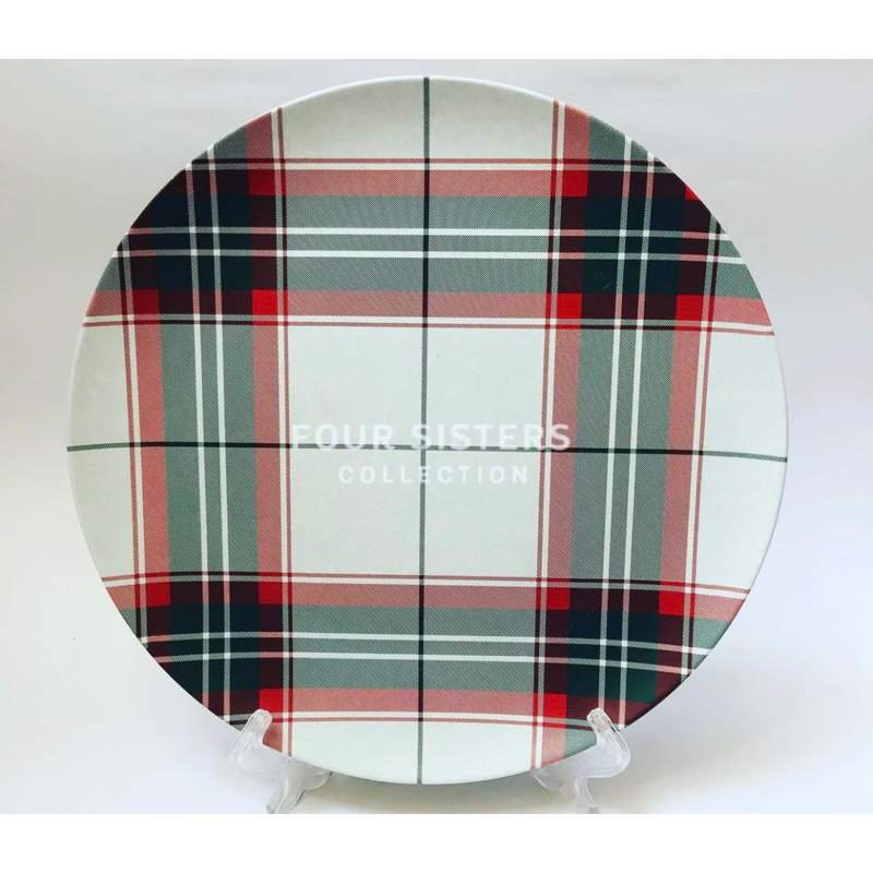 SOLD BY 5 Checkered Dinner Plate (MELAMINE) | Shopee Philippines