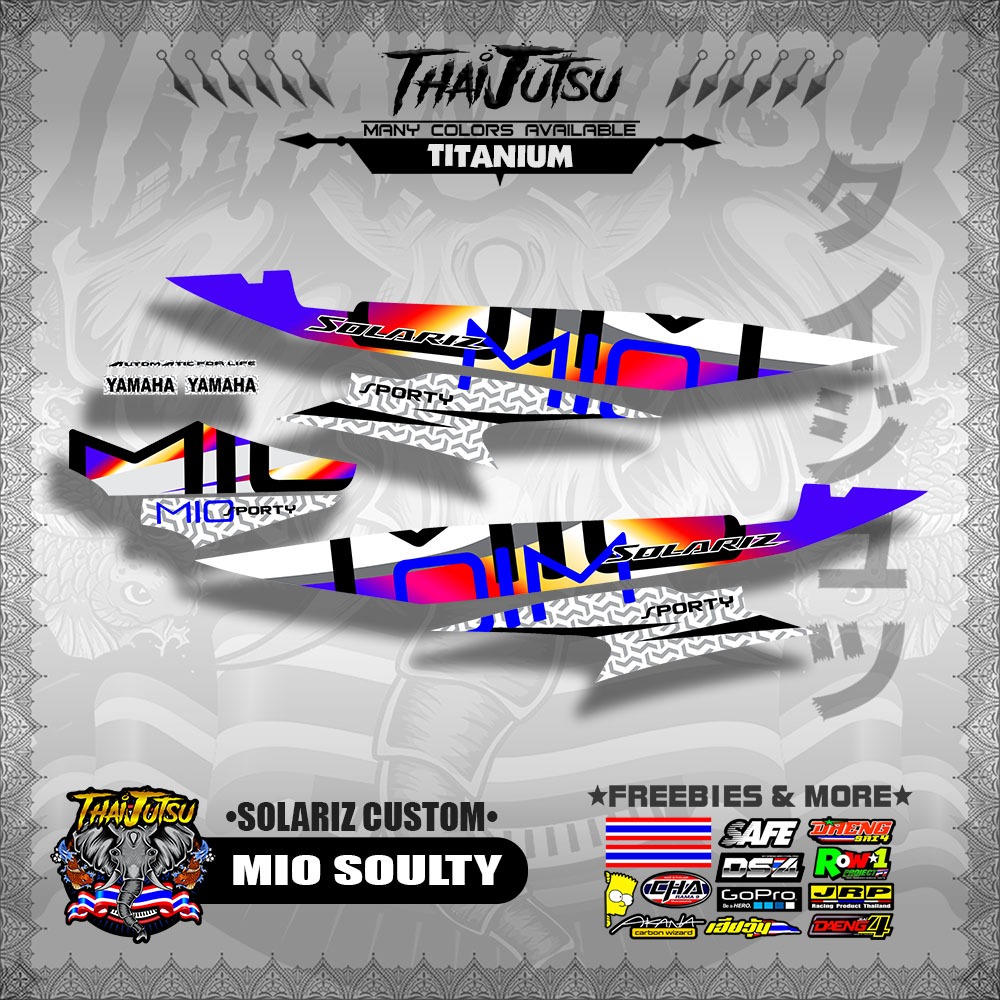 MIO SOULTY DECALS ( SOLARIZ CUSTOM )【ThaijutsuStickers】 | Shopee ...