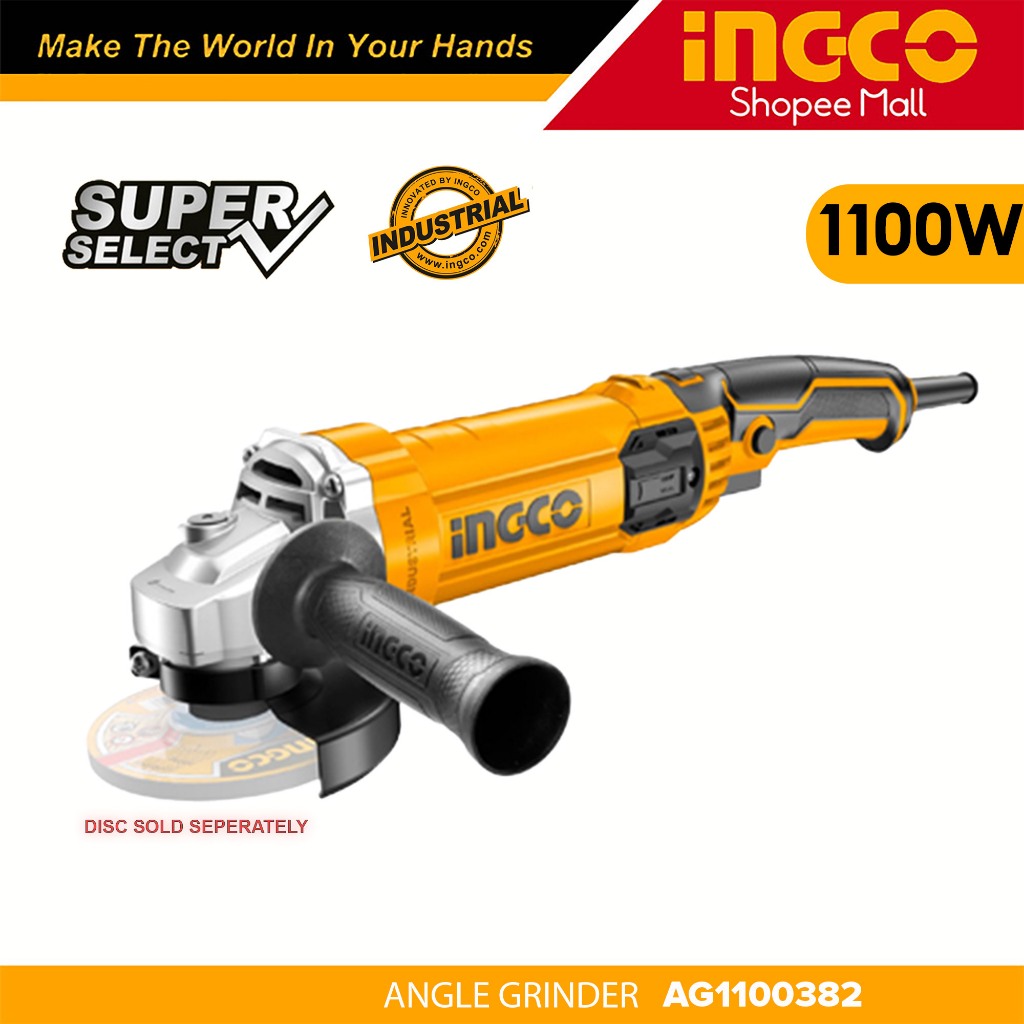 Ingco Angle Grinder 1010W | 1100W Electric Cutting Machine Grinding ...