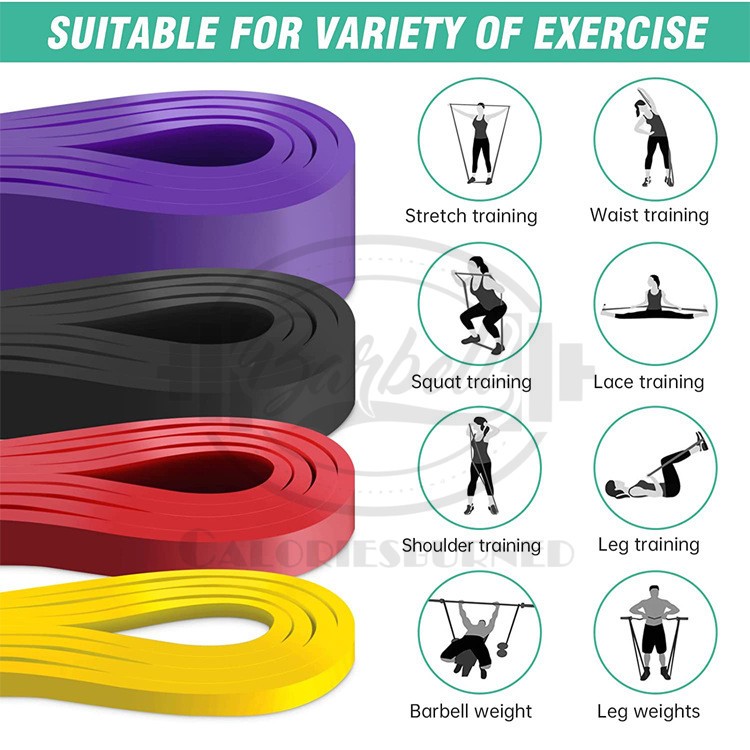 Pull Up Resistance Bands Exercise Band Fitness Gym Muscle Training ...