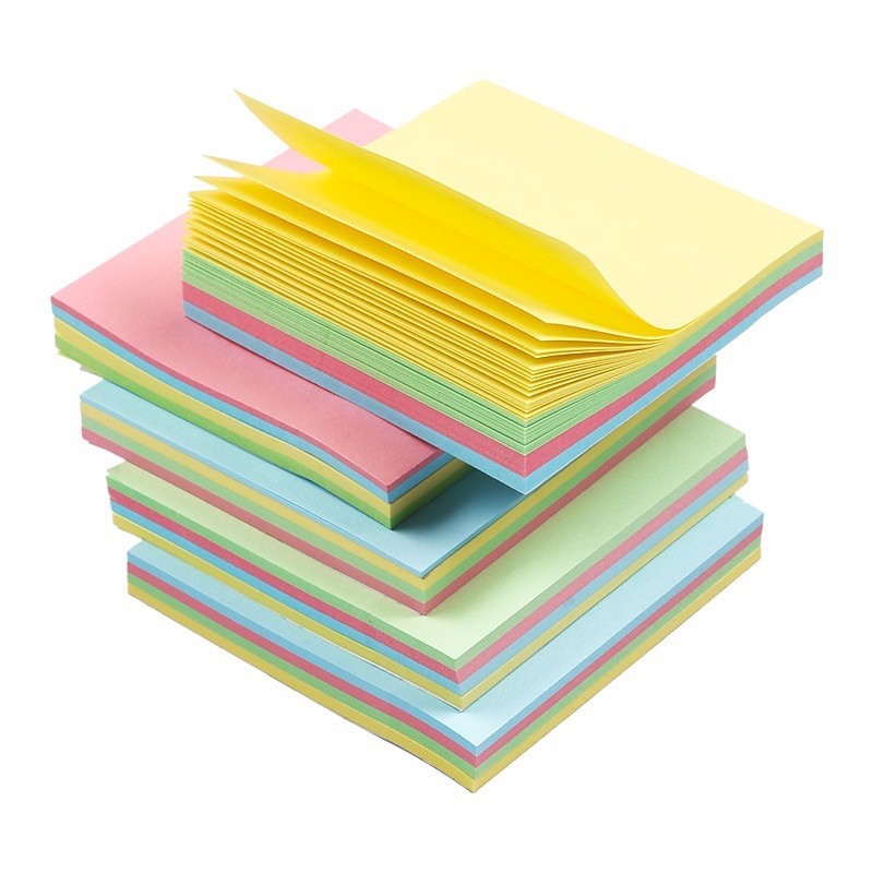 100 Sheets Office & School Sticky Note Paper Square Mixing Color ...
