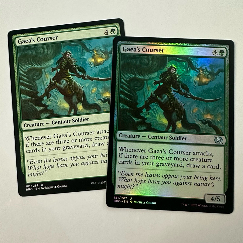 GAEA’S COURSER | BRO THE BROTHERS’ WAR | CENTAUR SOLDIER | GREEN | MTG ... GAEA’S COURSER | BRO THE BROTHERS’ WAR | CENTAUR SOLDIER | GREEN | MTG ...