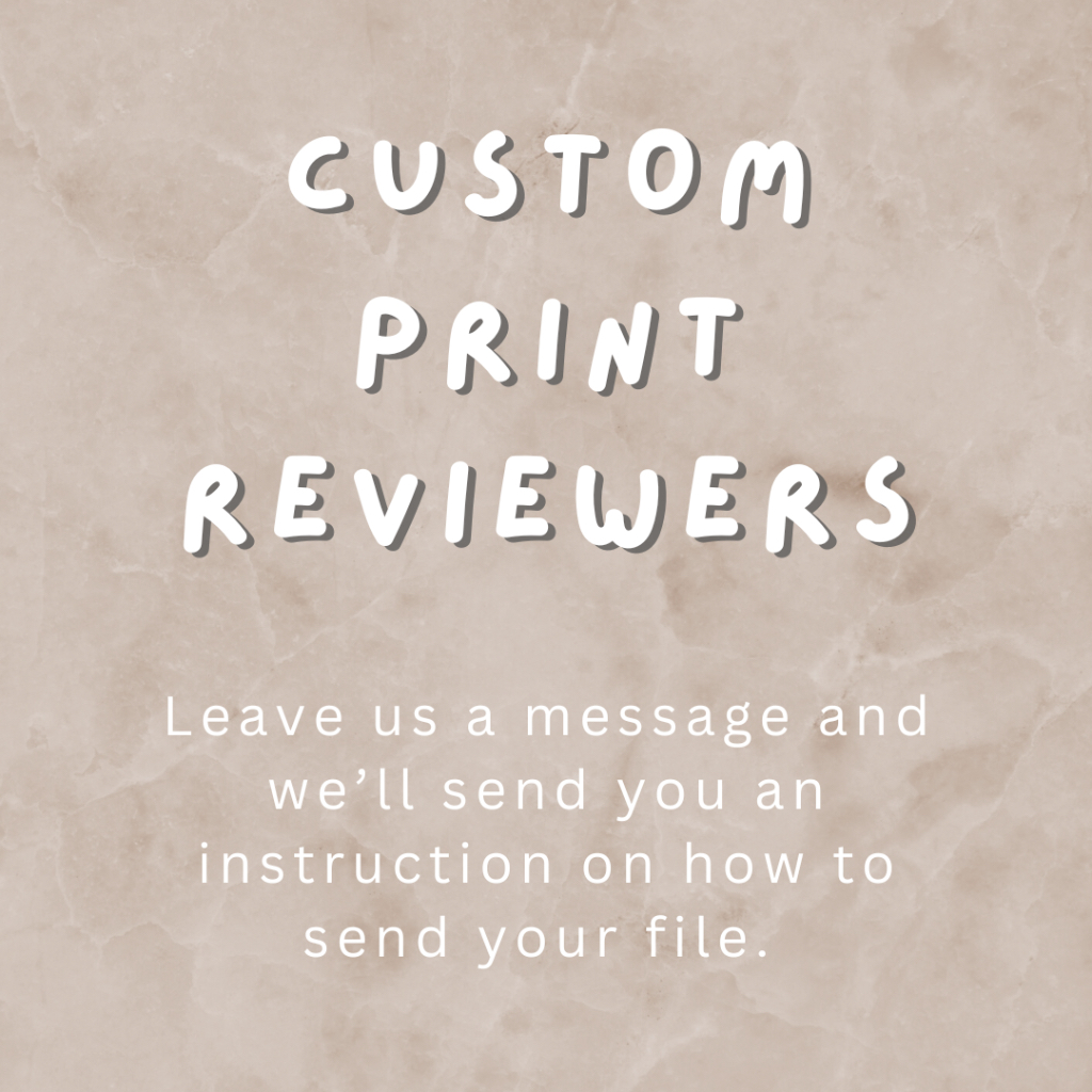 A5 - Custom Print Reviewers | Shopee Philippines