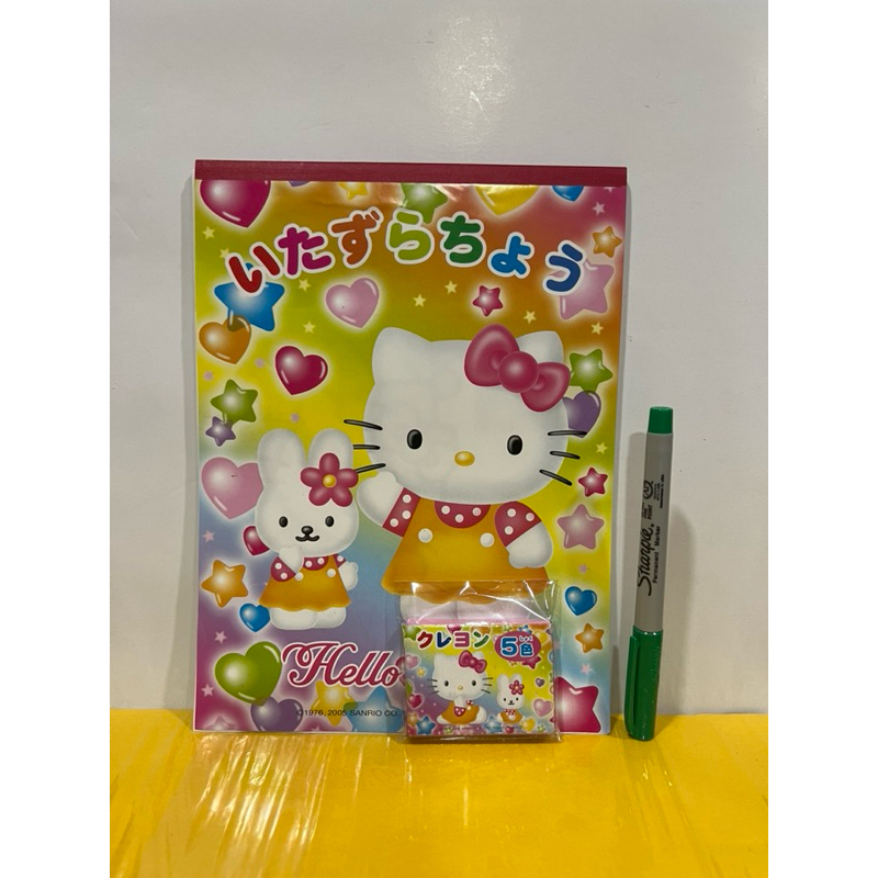 Hello Kitty Notepad with Coloring Hello kitty Pages and Mini Colors ...