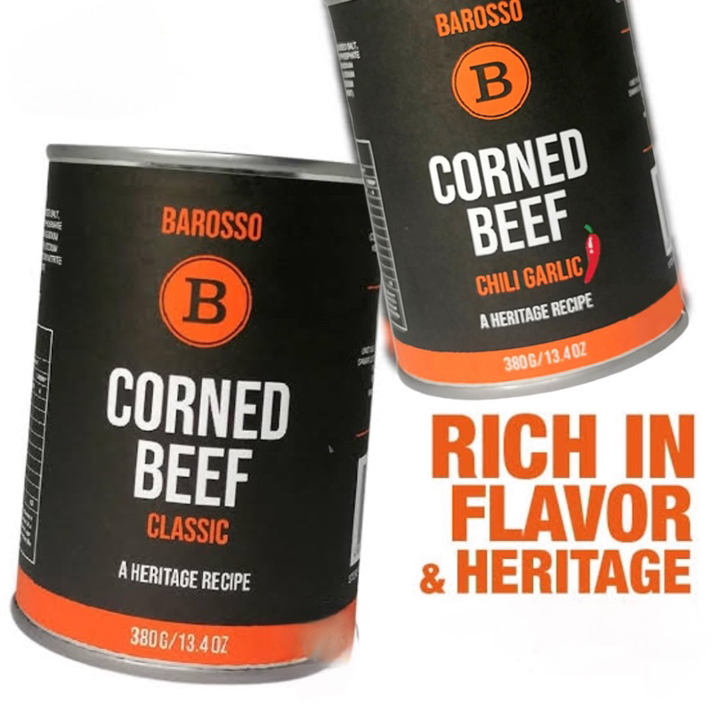 BAROSSO A Heritage Recipe Corned Beef 380 grams | Shopee Philippines