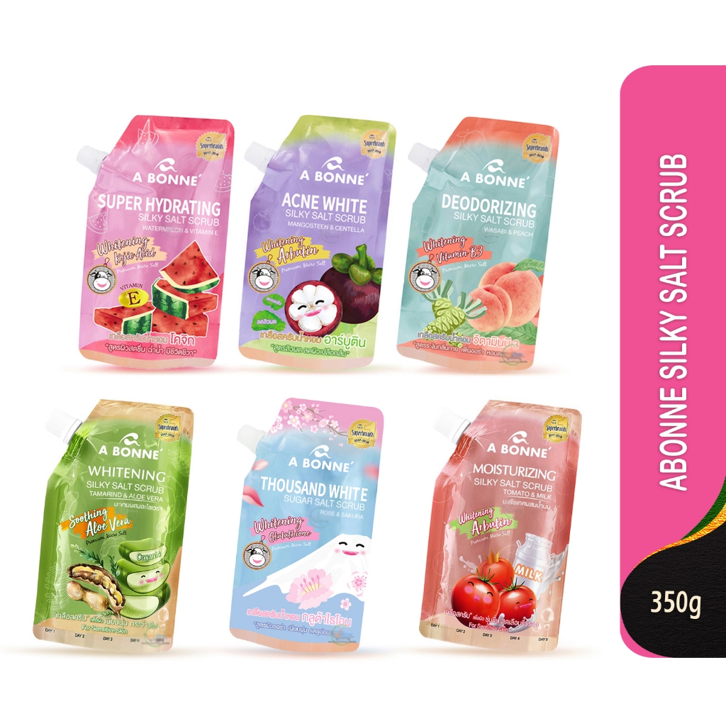 [ AUTHENTIC ] Abonne Silky Salt Scrub Whitening Scrub 350G | Shopee ...