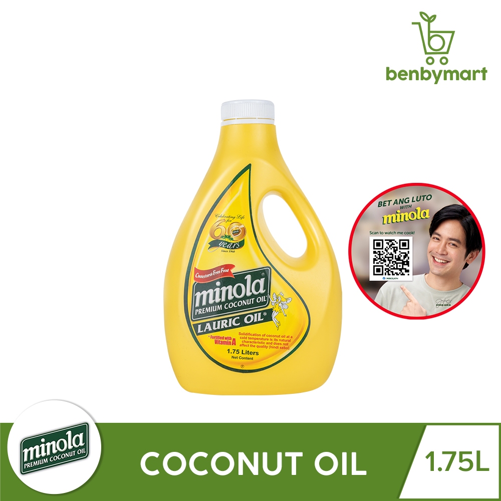 Minola Premium Coconut Cooking Oil PE 1.75L | Shopee Philippines