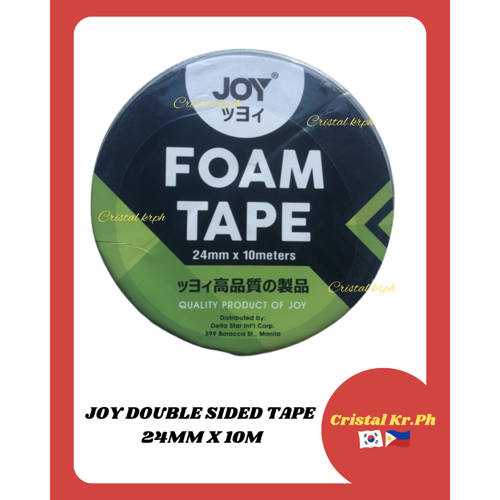 JOY DOUBLE SIDED FOAM TYPE 24MM X 10METERS | Shopee Philippines