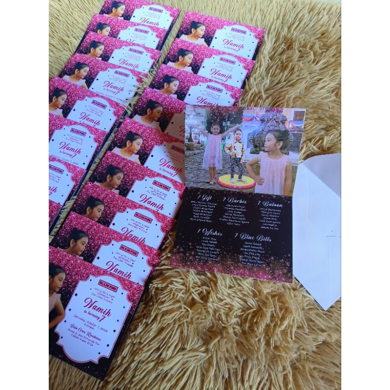 Customize Theme/Motif Folded Invitation Card with Envelope for All ...