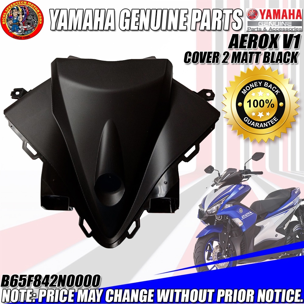 AEROX V1 COVER 2 MATTE BLACK (YGP) (Genuine: B65-F842N-00) | Shopee ...