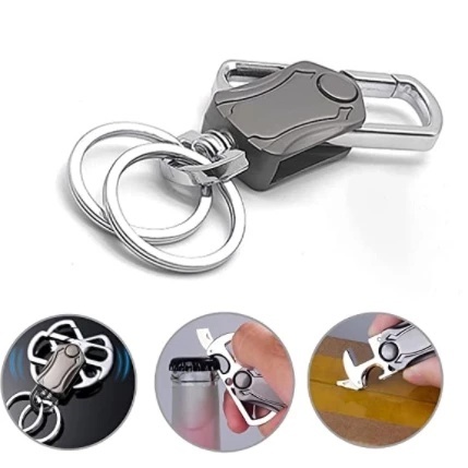 Multifunctional Heavy Duty Keychain Cool Keychain 360 Degree Bearing ...