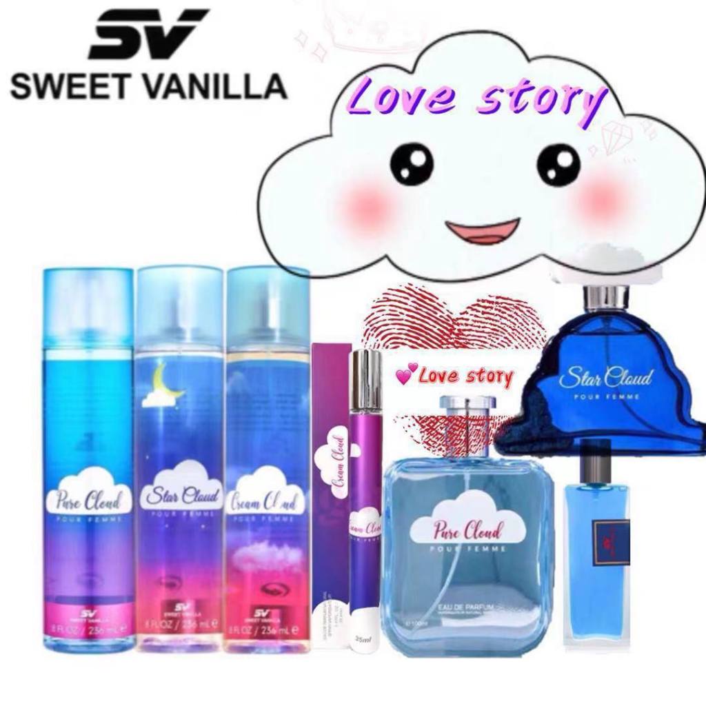 Love Story Sweet Vanilla POUR FEMME Pure CLoud/Star Cloud/Cream Cloud ...