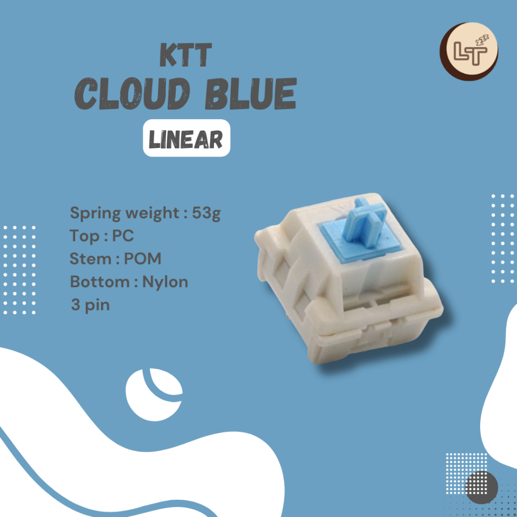 KTT Cloud Blue switch (10 pcs) stock or lubed | Shopee Philippines