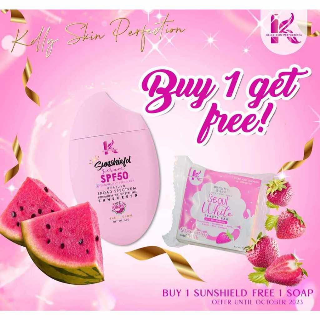 Kelly Skin Perfection Sunshield Serum Sunscreen SPF50 UVA/UVB Premium ...