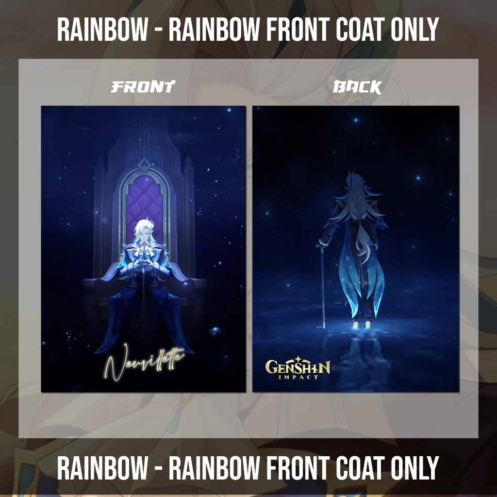 Genshin Impact Neuvillette Fontaine Anime Themed Merch (Photocards, Art ...