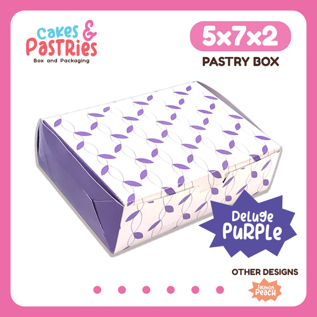 5x7x2 PASTRY BOX WITHOUT WINDOW 10PCS & 20PCS | Shopee Philippines