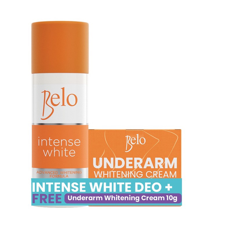 Belo Intense White Deo 40ml + Free Underarm Whitening Cream 10g ...