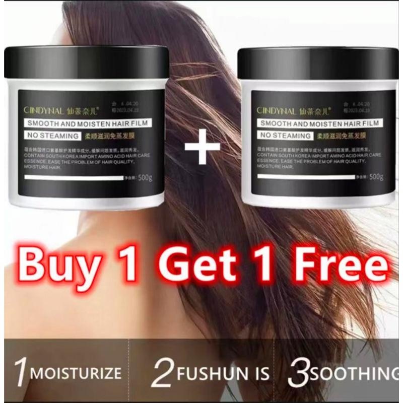 Buy 1 Get 1 Cindynal Smooth and Moisten Hair Film Non Steaming Deep ...
