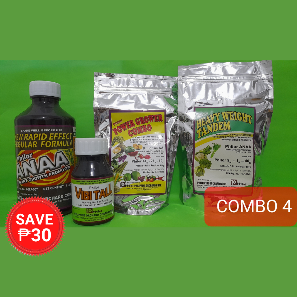 Combo 4 PHILOR (Power Grower Combo, Heavy Weight Tandem, 1L ANAA & Vibi ...