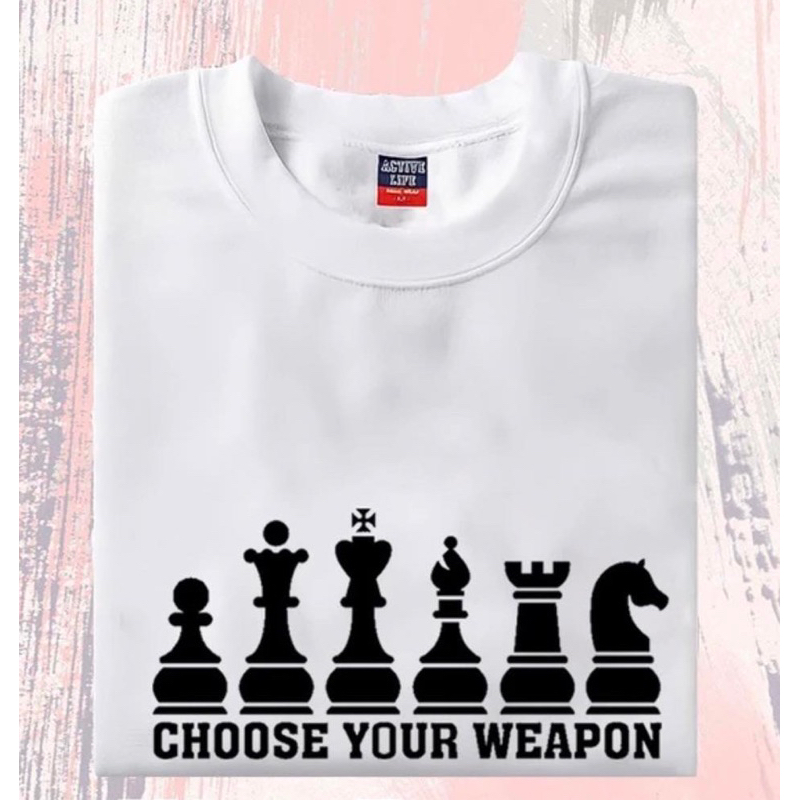 choose your weapon tshirt design statement shirt design cotton for kids ...