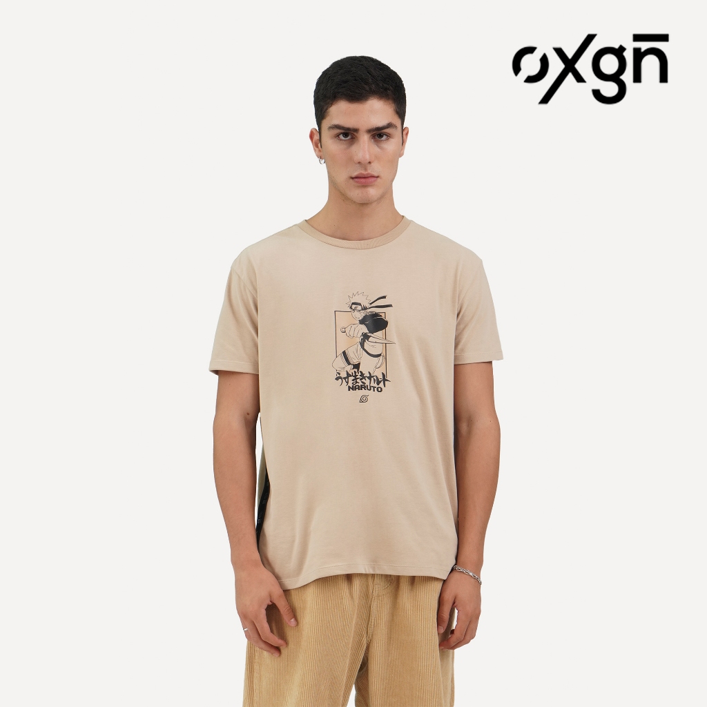 OXGN Naruto Shippuden Side Taped Graphic Print T-Shirt For Men And ...