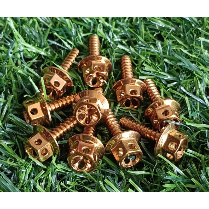 HENG THAILAND 4x16 HONDA BODY BOLTS FLOWER DESIGN PCX/ADV/CLICK ...