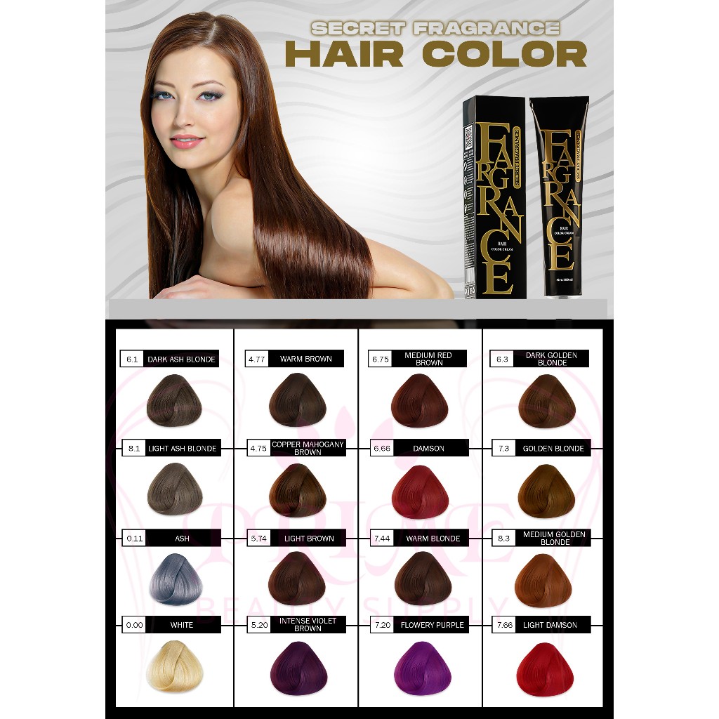 SECRET FRAGRANCE HAIR COLOR CHART | Shopee Philippines