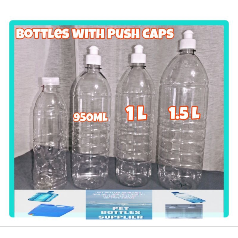 12PCS IN A BOX l Empty Dishwashing Bottle 1Liter l Pet Bottles 1 liter ...