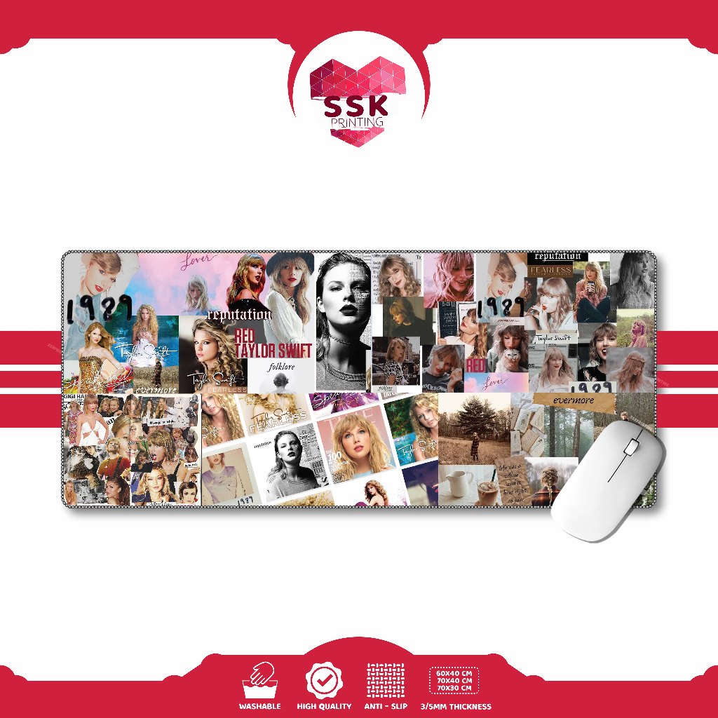 Taylor Swift Extended Mousepads | Deskmat | Long Mousepad | Gaming | 3 ...