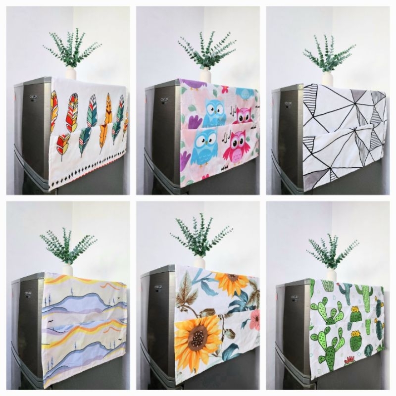 Ref Cover -(Refrigerator Dust Cover) with Pockets | Shopee Philippines