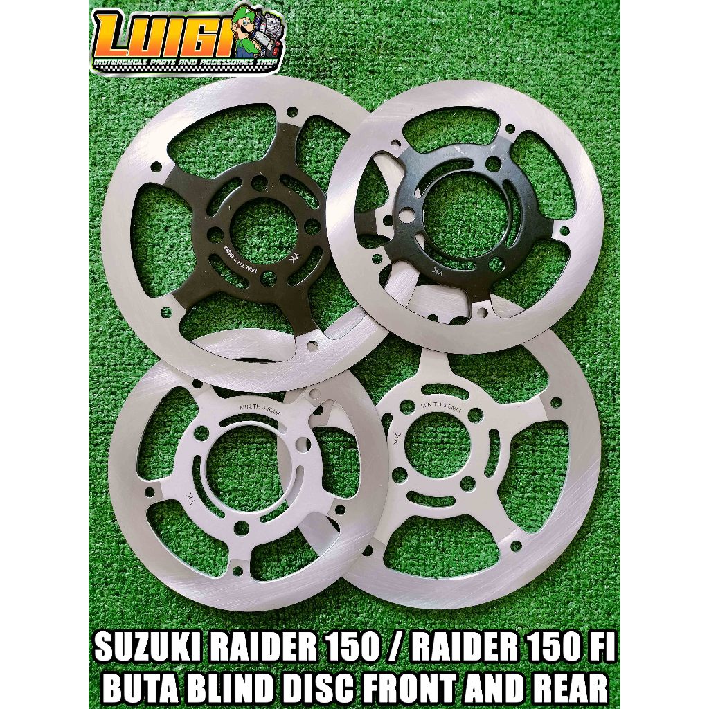 SUZUKI RAIDER 150 / RAIDER 150 Fi BUTA BLIND DISC FRONT AND REAR ...
