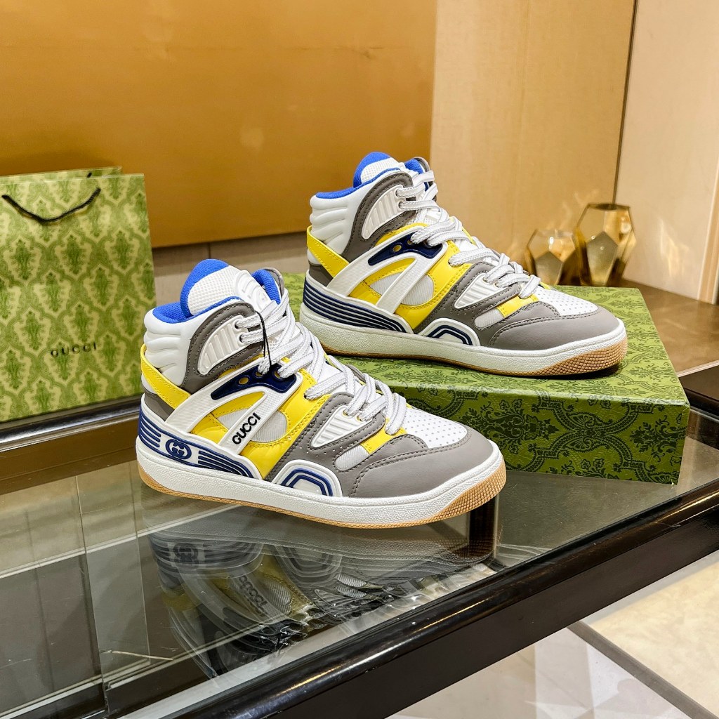 Gucci Retro High cut Sprots Basketball Shoes Casual Sneakers For Men ...