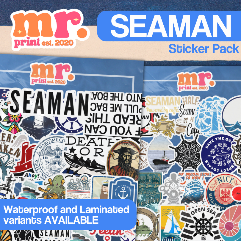SEAMAN STICKERS | SEA SAILOR | WATERPROOF STICKERS | Shopee Philippines