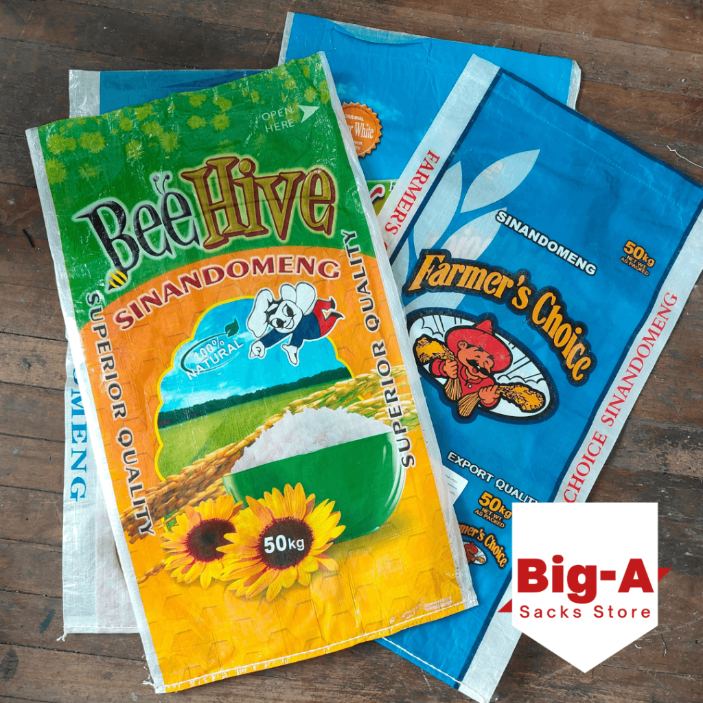 (10PCS) 50kg Used Laminated Rice Sack/ Sako/ Sako Bag/ Empty Sack Sand ...