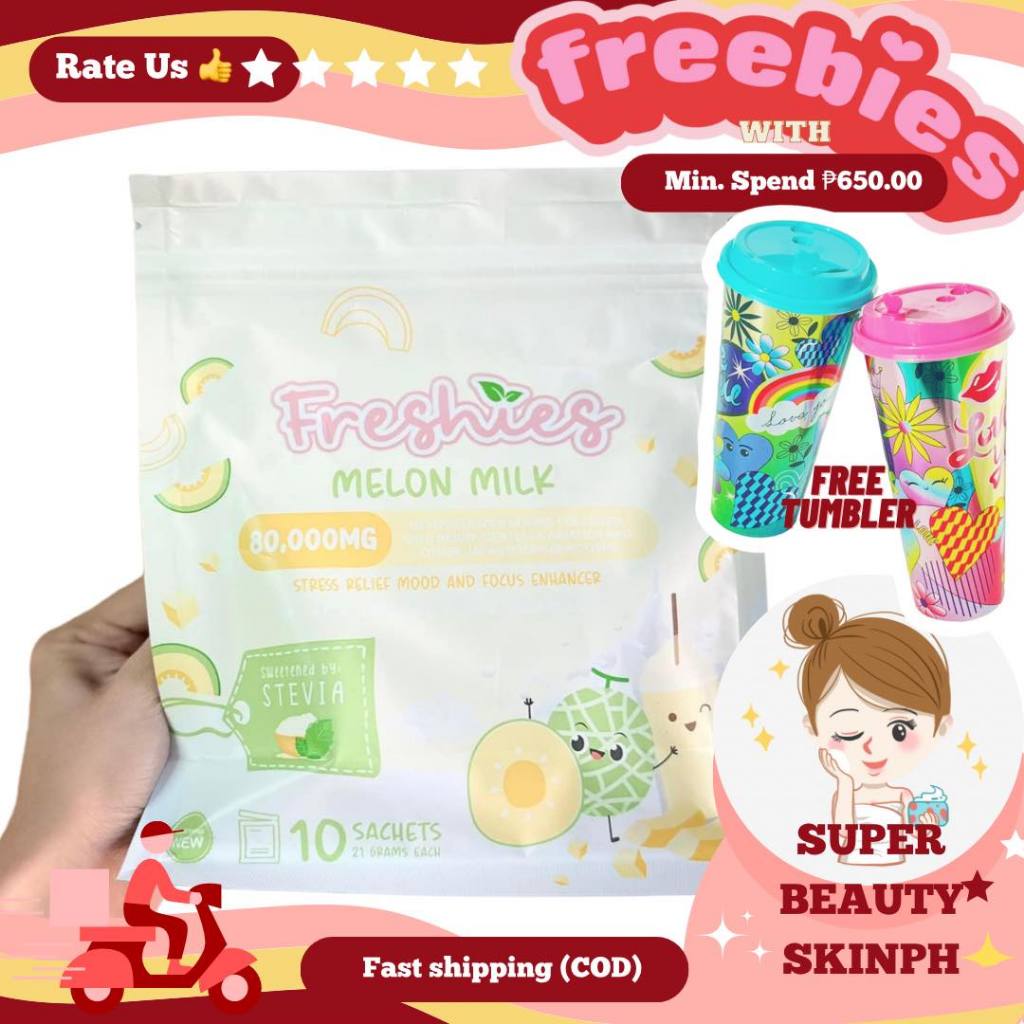 Freshies Melon Collagen Drink (Stress Relief, Mood and Focus Enhancer ...