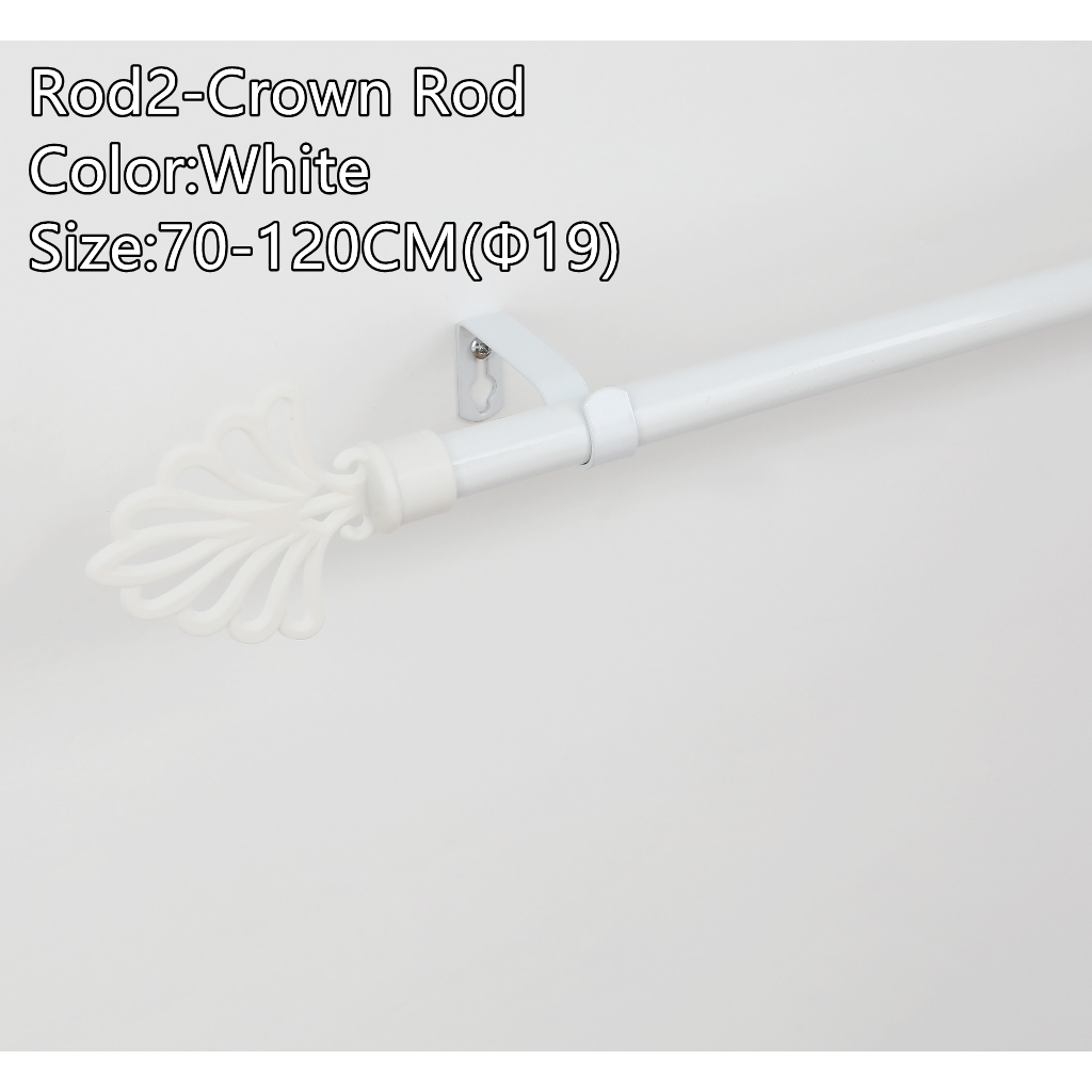 Curtain Rod Adjustable Extendable Rod Set Home Decoration(28-48inches70 ...