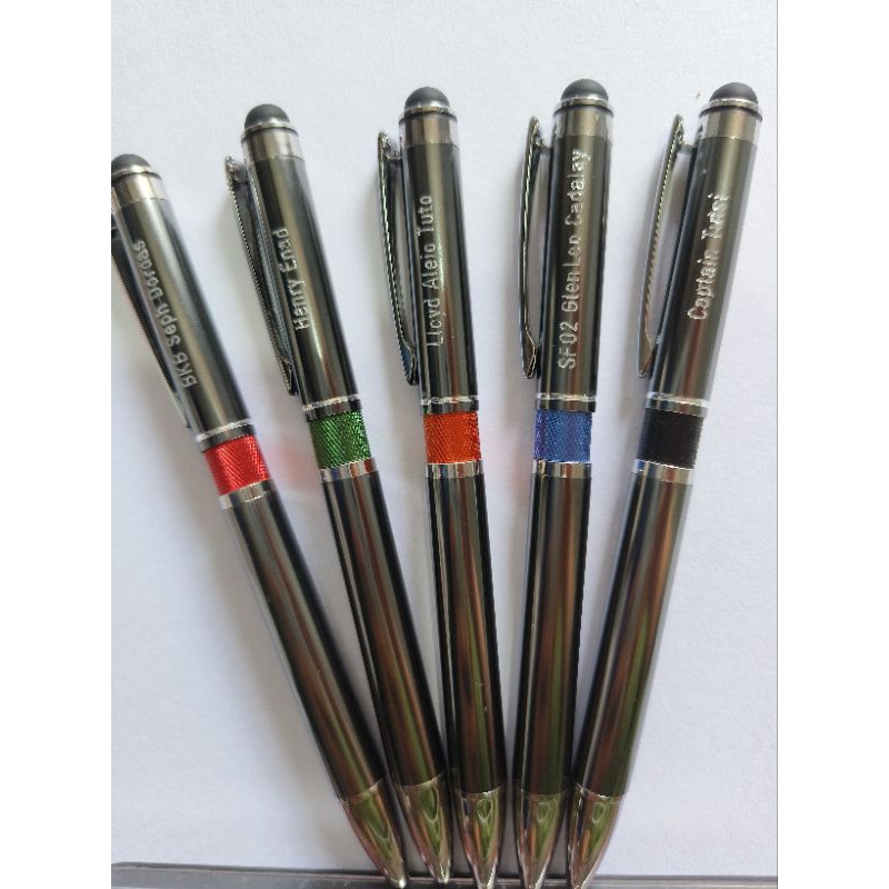 Personalized Retractable Metal Ballpen with Stylus (name engrave ...