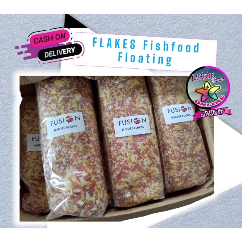 FLAKES Fish Food 1kilo Fusion Europe - For all aquatic fish | Shopee ...