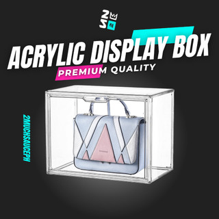 ACRYLIC LUXARY BAG CASE & DISPLAY BOX SIDE DROP MAGNETIC FULLY ...
