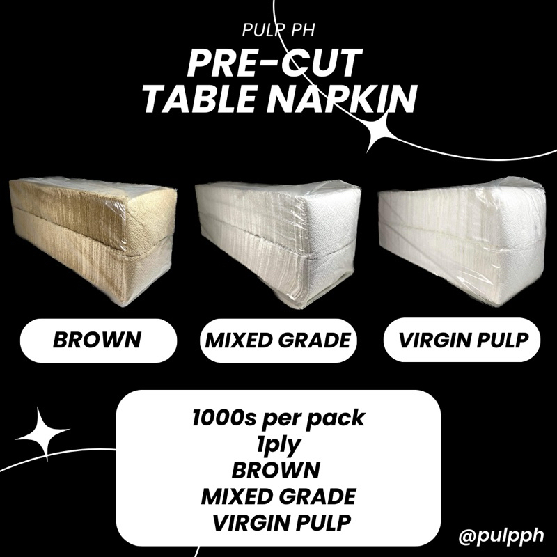 PRE-CUT TABLE NAPKIN 1000s PER PACK | Shopee Philippines