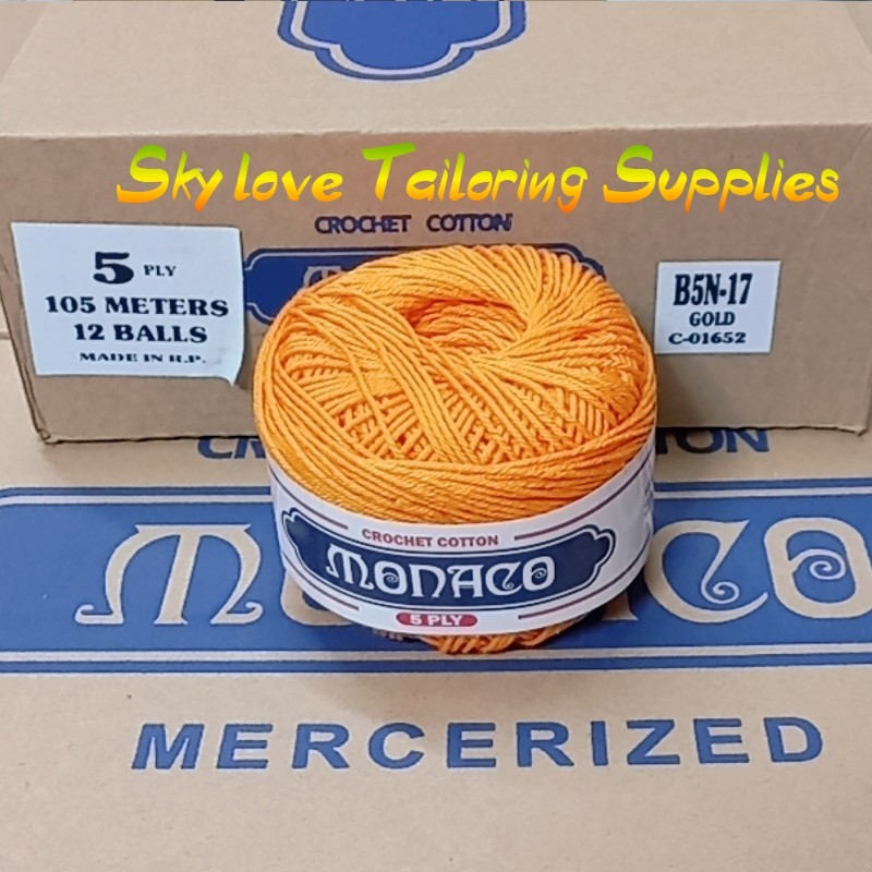 5PLY Monaco Mercerized Cotton BATCH 1 (B1-B221) | 5ply 100% Mercerized ...