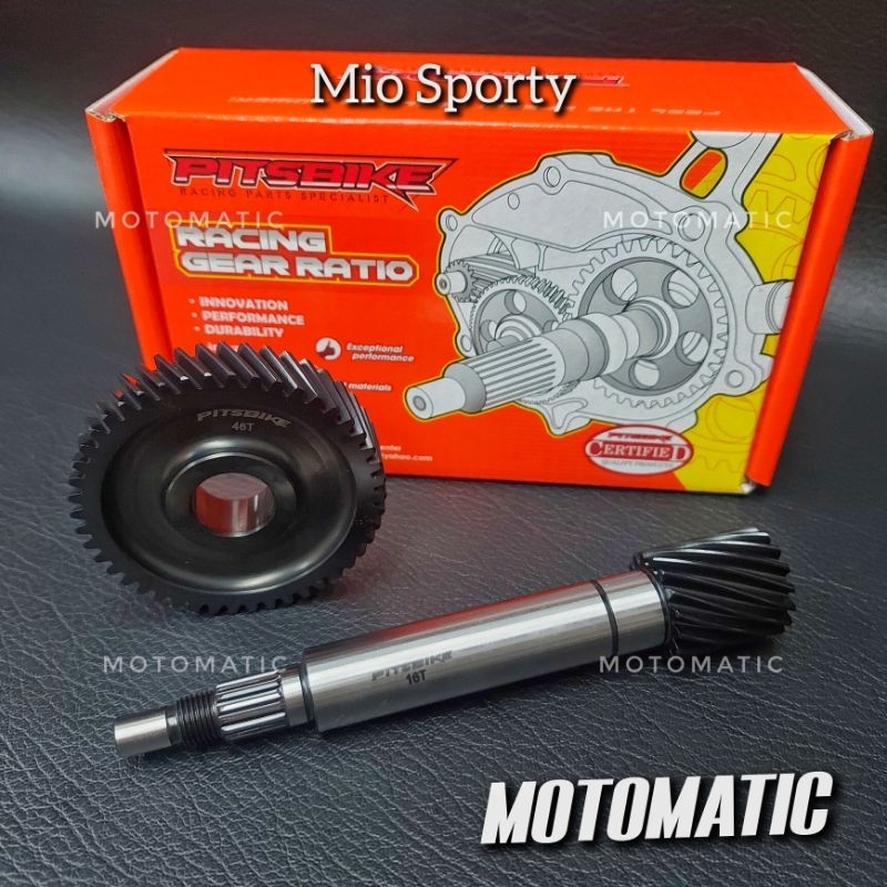 MIO SPORTY | ( 16/46T ) Primary Gear Set | Shopee Philippines