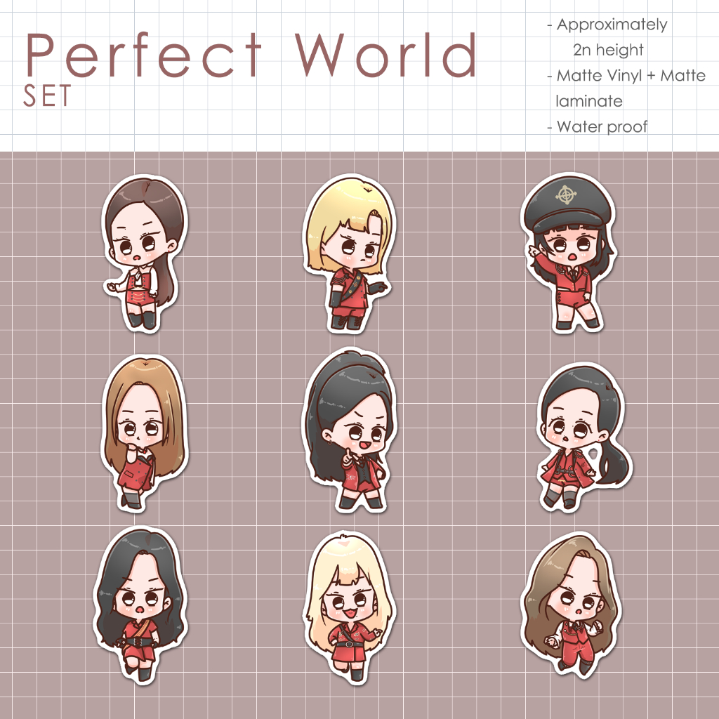 (SET) Perfect World v1 sticker set | Shopee Philippines