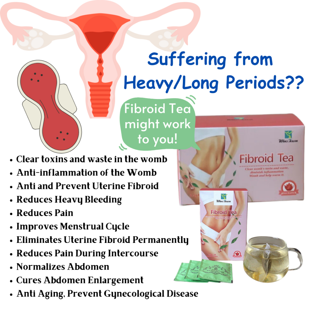 20pcs/box Fibroid Tea Treats Ovarian Cysts and Fibroids Helps Remove ...