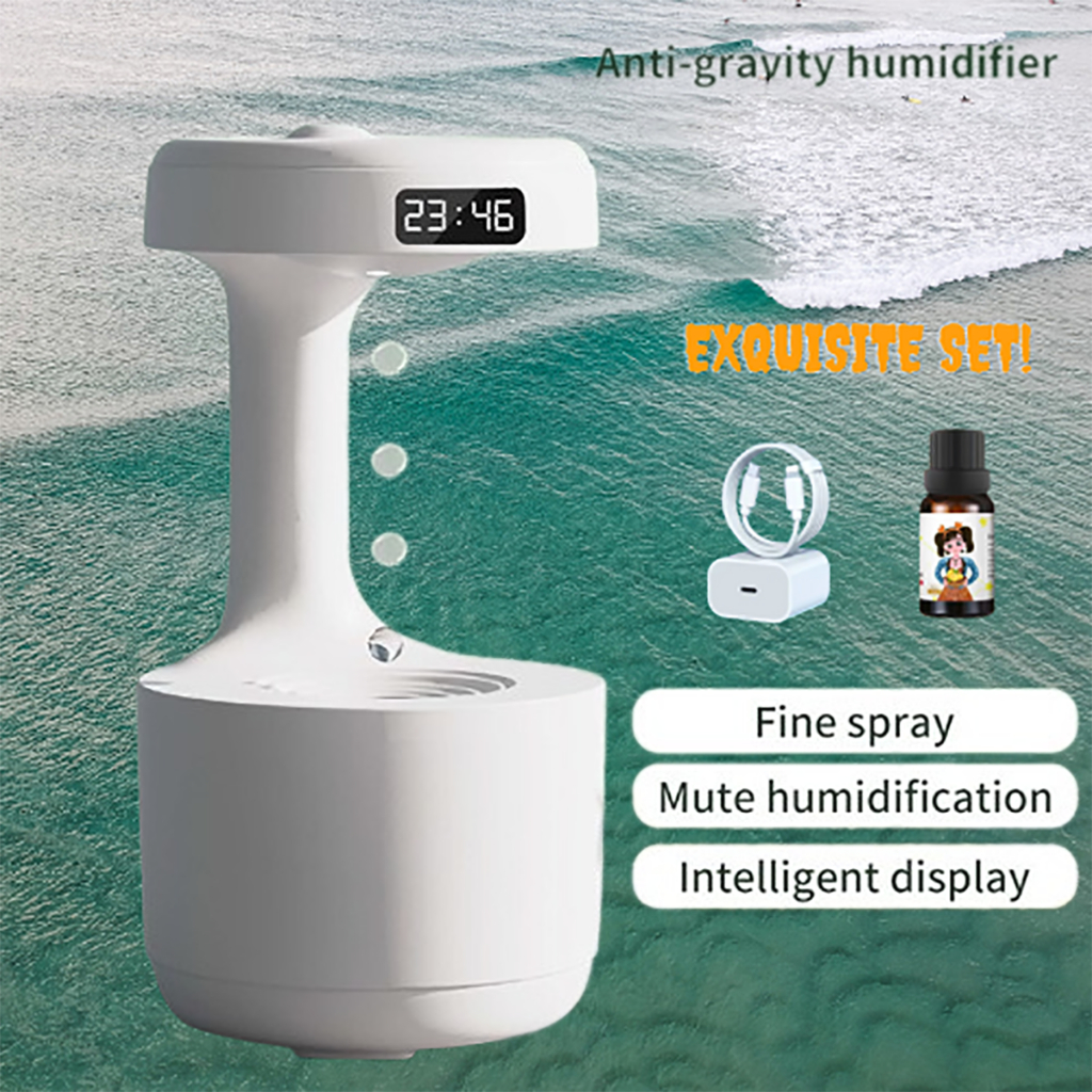 Ultrasonic Air Purifier Levitating Water Drops Mist Maker Fogger - Anti Gravity Air Humidifier ...