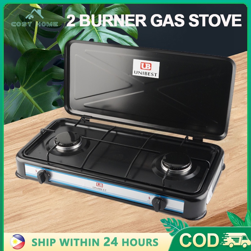 UB Portable double-head gas stove with lid butane 2/4 burners European ...